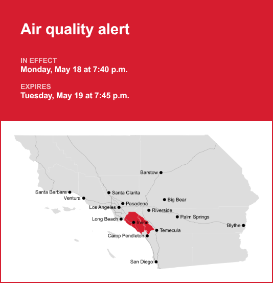 Air quality alert issued for Riverside County Tuesday – Redlands Daily ...