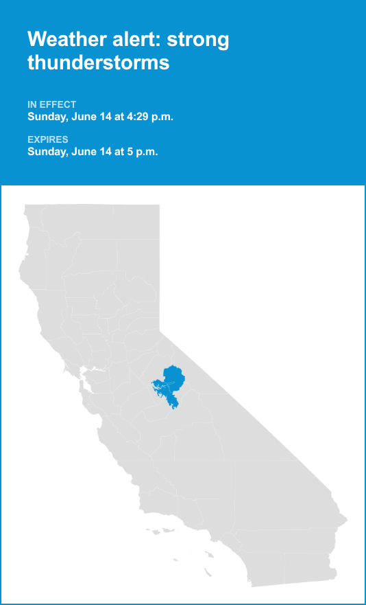 Pea-sized hail forecast with thunderstorms to hit Yosemite Sunday ...