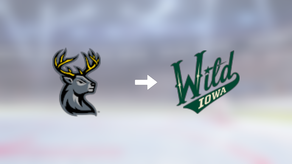 Goaltender Hunter Jones now set to play for Iowa Wild