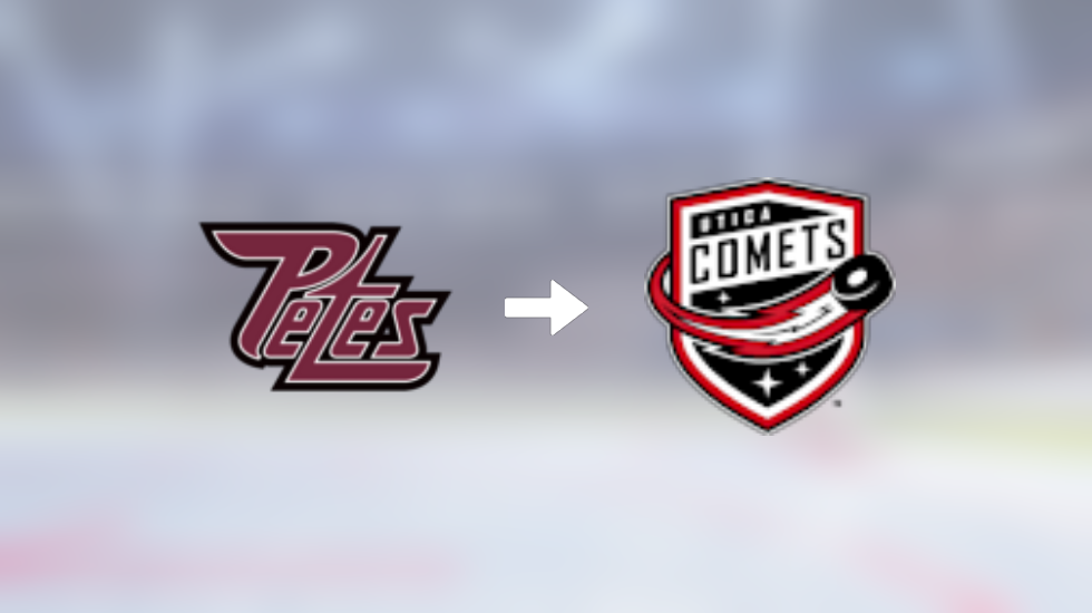 Utica Comets recruit forward Chase Stillman from Peterborough Petes