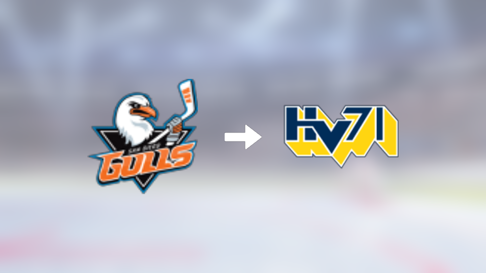 Former San Diego Gulls player set to play for HV71