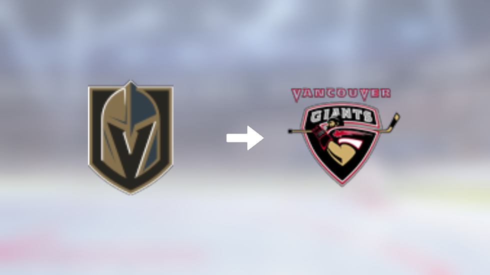 Former Vegas Golden Knights player set to play for Vancouver Giants