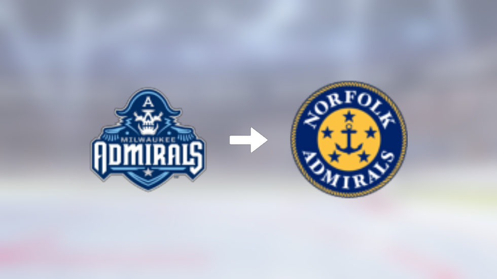 Czech Tomas Vomacka set to play for Norfolk Admirals